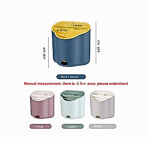 Synoigge Bathroom Shelf Organizer Wall Mounted Kitchen Utensil Holder Floating Shelves Self Adhesive Makeup Brush Holder Plastic Storage Organizer Bins for Kitchen, Bathroom, Countertop (Blue)