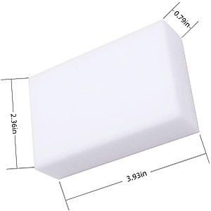 Magic Sponges Cleaning Eraser 50/100 Pack Melamine Sponge Foam Pads ,Multi-Functional Household Cleaning Kitchen Dish Sponge for Furniture,Bathroom,Bathtub, Sink,Floor, Baseboard, Wall Cleaner