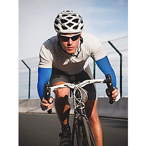 Bememo 12 Pairs Unisex UV Protection Sleeves Long Arm Cooling Cover Sleeves