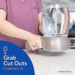 Petmate Pet Cafe Waterer Cat and Dog Water Dispenser, pearl silver gray, 0.25 GAL (24436)