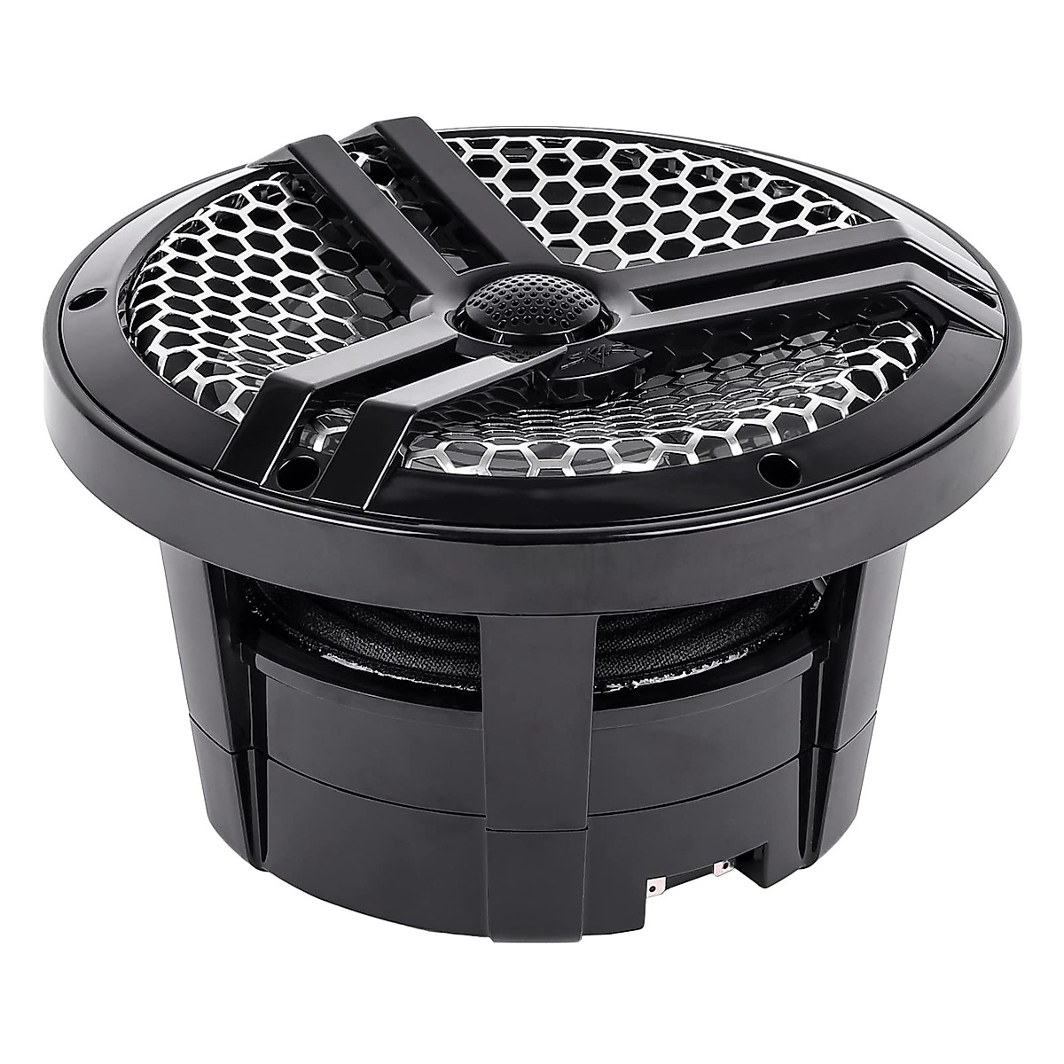 Skar Audio SK8MB 8" 2-Way Marine Full Range 500 Watt Coaxial Speakers, Pair (Black)