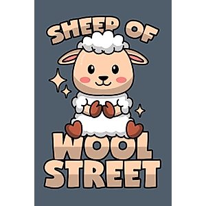 Sheep of Wool Street: Dot Grid Journal Notebook (6x9 inches) with 120 Pages