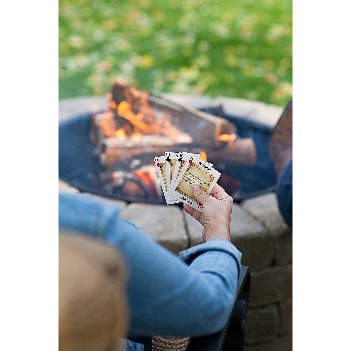 Conversation Starters Fire-Side Chats by Walden Sparking Great Conversation Around The Fire - Standard Playing Cards for All Card Games