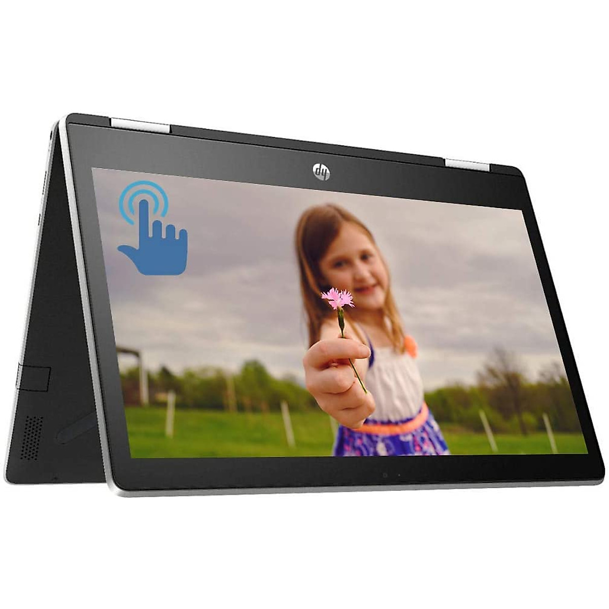 HP Pavilion x360 2-in-1 11.6" HD Touch-Screen Laptop, Intel Pentium N5000, 4GB DDR4 RAM, 512GB Solid State Drive, WiFi, Bluetooth, Webcam, HDMI, Windows 11, Ash Silver