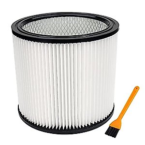 Replacement Cartridge Filter for Shop Vac 90304 90350 90333 by Techecook - 90350 90304 Shop Vac Filter fit Most Shop Vac Wet/Dry Vacuum 5 Gallon and Above, Reusable and Washable Synthetic Material