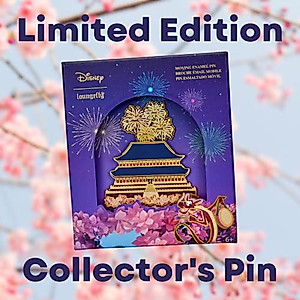 Loungefly Disney Mulan Trading Pin, Individually Boxed Collectible Glow in the Dark Enamel Pins, 3 Inches