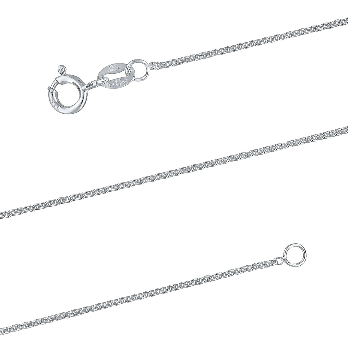 Hawaiian Silver Jewelry Dog Paw Print Pendant Necklace – 18-inch Sterling Silver Paw Print Necklace – Italian Made Sterling Silver Chain – Dainty and Cute Silver Necklace