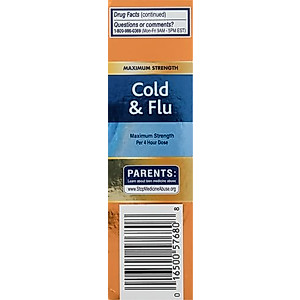 Alka-seltzer Plus Cold & Flu, Power Max Cold and Flu Medicine, Day, For Adults with Pain Reliver/Fever Reducer, Cough Suppressant, Nasal Decongestant, 24 count