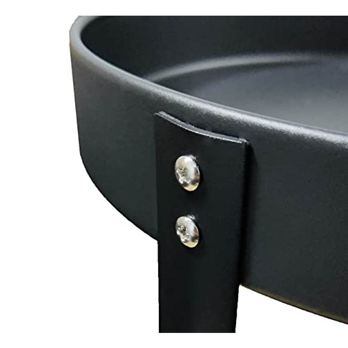 Fineget Rotating Spice Rack Organizer for Cabinet Kitchen 2 Tier Large Metal lazy Susan Spinning Turntable Tiered Vertical Storage Rack Self Black