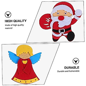 FONDOTIN 1 Set Felt Christmas Tree Christmas Decor Wall Hanging Decor Felt Xmas Tree Set Felt Christmas Ornaments Toddler Christmas Tree Xmas Wall Decoration Felt Decor Tree