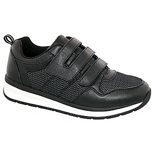 Drew Men's Rocket V Comfortable Adjustable Strap Walking Shoe Therapeutic Diabetic Extra Depth Shoe 16 M US Black