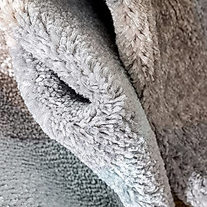 Well Woven Lincoln Modern Scandinavian Triangles Geometric Grey & Gold Area Rug 5x7 (5'3" x 7'3")