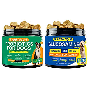 Dog Probiotics Chews & Dog Hip & Joint Chews
