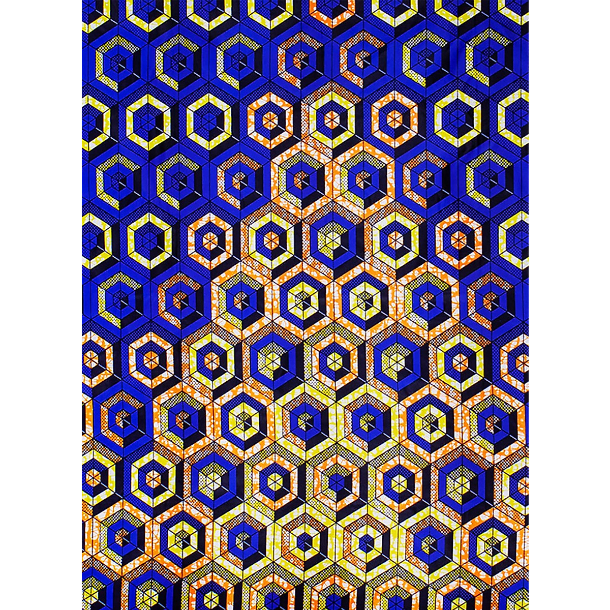 African Fabric Polyester Kente Wax Prints Fabric 3 Yards Ankara Crafts Fabric (3 Yards, A15)