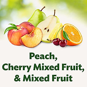 Del Monte FRUIT CUP Snacks, Family Pack, No Sugar Added, 12-Pack, 4 oz Variety Pack