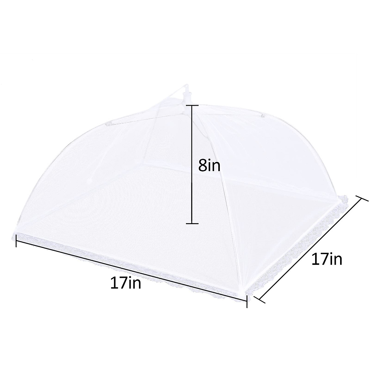 4Pack Mesh Food Covers 17inch, Large and Tall Food Covers, Pop-Up Mesh Food Covers Tent Umbrella for BBQs, Outdoors, Screen Tents, Parties Picnics, Fruit Cover