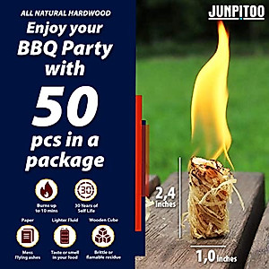 Fire Starters Natural Pine Fire Starters for Campfires Fireplace Grill Wood Pellet Stove Chimney Fire Pit BBQ Smoker W/10 Min Burning Time Waterproof.