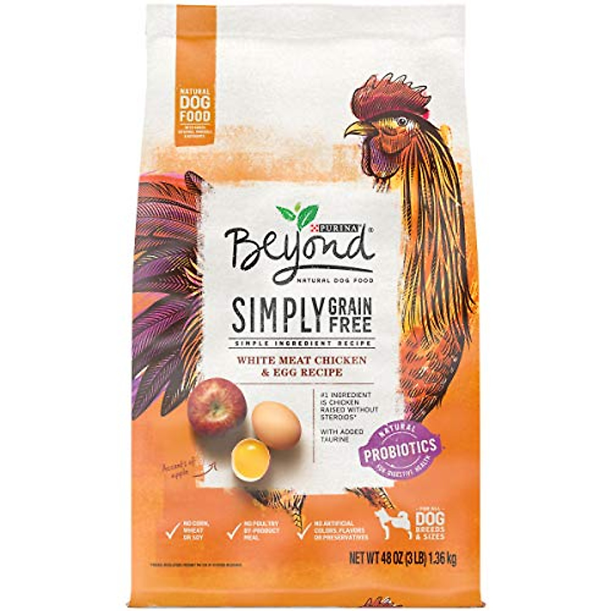Purina Beyond Grain Free, Natural Dry Dog Food, Grain Free White Meat Chicken & Egg Recipe - 3 lb. Bag