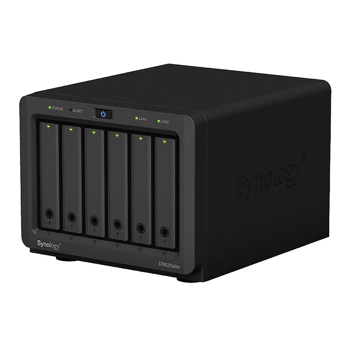 Synology DiskStation DS620slim iSCSI NAS Server with Intel Celeron Up to 2.5GHz CPU, 6GB Memory, 12TB HDD Storage, DSM Operating System