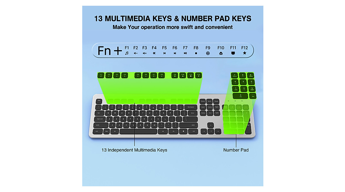 Ergonomic Wireless Keyboard: Comfort & Precision