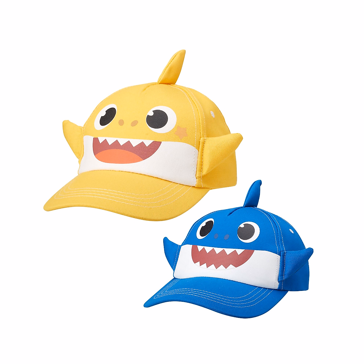Nickelodeon Baby Shark Mommy or Daddy and Me Hat – Boys’ and Girls’ Matching Adult and Toddler Hat, Size Age 2-4T, Dad - Baby Shark BlueYellow