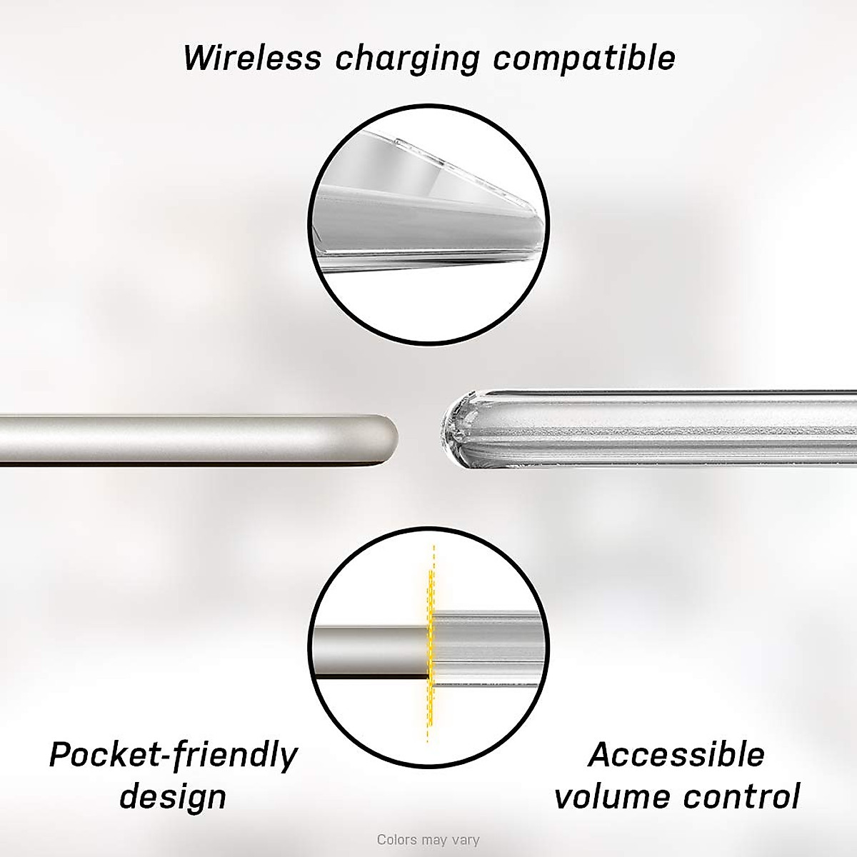 OtterBox iPhone 12 & iPhone 12 Pro Symmetry Series Case - WALLFLOWER (CLEAR/CLEAR WALLFLOWER GRAPHIC), ultra-sleek, wireless charging compatible, raised edges protect camera & screen