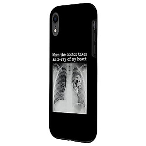 iPhone XR When The Doctor Takes an X-ray of My Heart Yellow Labrador Case