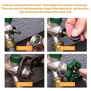 C-134KT-803 Stem Packing Kit Replace for Prier C-134/135/144/154, Fits for wall hydrant and Fits for Prier model C108 hot and cold-2 set