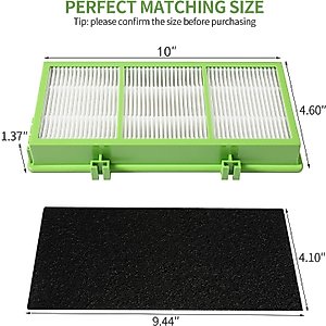 Gazeer True HEPA Replacement Filters for Holmes Aer1 Series Total Air Filter for HAPF300AH-U4R and HAP242-NUC(6 Pcs HEPA Filters + 8 Pcs Pre Filters)