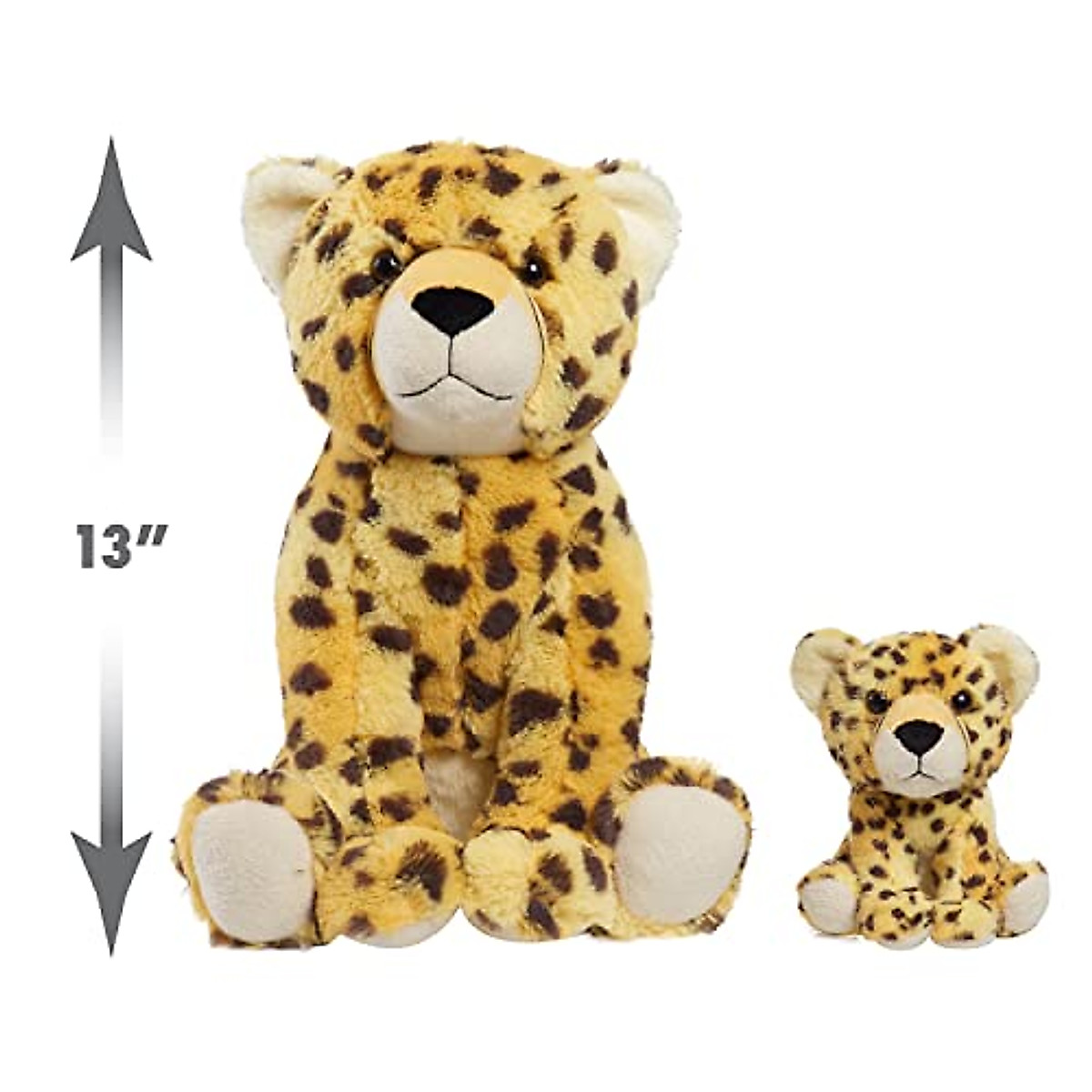 National Geographic Large Plush Cheetah and Cub Stuffed Animals, Kids Toys for Ages 3 Up, Amazon Exclusive