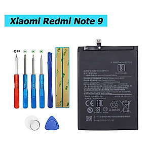 Vvsialeek BN54 Replacement Battery Compatible with Mi Mi redmi Note 9 M2003J15SC M2003J15SG Redmi 9 Poco m2 with Toolkit