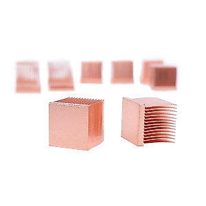 Alphacool 17427 GPU RAM Copper Heatsinks 14x14mm - 10pcs Air Cooling Passive Coolers
