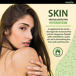 GreenIVe Castor Oil Organically Grown 100% Pure 32oz Bottle Cold Pressed, Hexane Free, Eyelash and Eyebrow Growth Serum, Skin Moisturizer Detox and Wraps