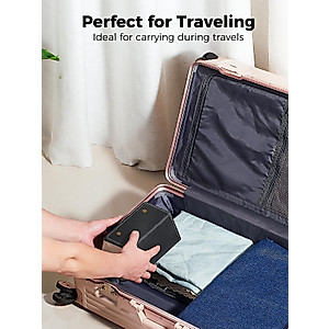 Simplelement Travel Sunglasses Organizer, Sunglass Travel Case for Multiple Pairs, Portable Glasses Travel Case Organizer