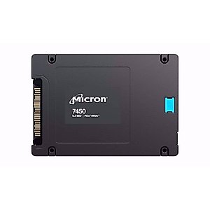 Micron MTFDKCC3T8TFR-1BC1ZABYYR 7450 PRO 3.84 TB Solid State Drive - 2.5" Internal - U.3 (PCI Express NVMe 4.0) - Read Intensive - TAA Compliant