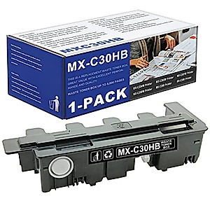 1 Pack MXC30HB MX-C30HB Waste Toner Box Compatible Replacement for Sharp MX-C300W MX-C303W MX-C304W MX-C250 MX-C301W MX-C300 Printer.