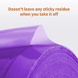Annhua Barrier Film for Dental Barrier Tape Tattoo Tape 4" x 6" Disposable Barrier Sheets with Edge Dispenser Box, Disposable Plastic Perforated Sheets Film Dressing - 1200 Sheets|1 Roll - Purple