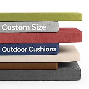 Focuprodu Custom Outdoor Bench Cushion. Patio Furniture Cushions with Non-Slip Design,for Indoor/Outdoor Furniture Bench Cushion.90+ Colors Available.(Custom Size)