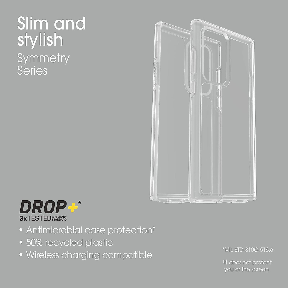 OTTERBOX Symmetry Series CLEAR SERIES Case for Galaxy S22 Ultra - CLEAR