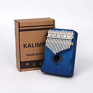 POKHDYE Sky blue Kalin bassist beginner's hand m-finger piano mahogany beginner's 17 tone children's instrument FDS2 0