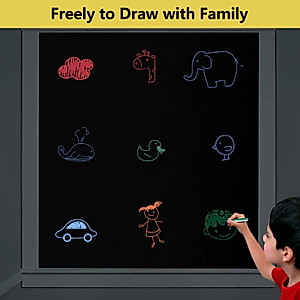 KENOBEE Upgraded Portable Blackout Shades, 118" x 57" Temporary Permanent UV Protection Stick On 100% Blackout Curtains Blinds Fits Any Window Size & Shape for Travel, RV, Baby Nursery, Bedroom