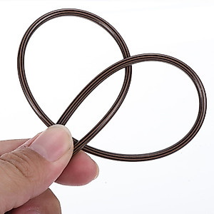 PATIKIL Wicker Repair Kit, Round Synthetic Fix Kit Vinyl Plastic Rattan Replacement for Garden Furniture Rattan Chair Sofa Couch Basket 1.1 LB, Black Brown