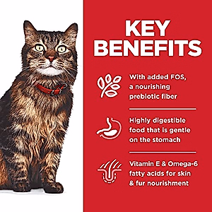 Hill's Science Diet Adult Sensitive Stomach & Skin Wet Cat Food Pouch Variety Pack, Chicken & Beef, Tuna & Salmon 2.8 oz, 12 Pack