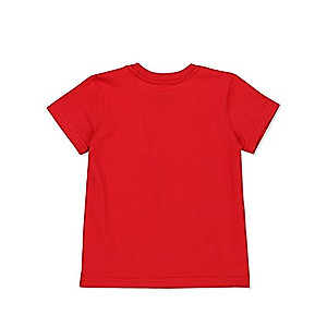 Sesame Street Gang Baby Toddler Boy's Girl's Short Sleeve T-Shirt Tee (Sesame Street Red, 2T)
