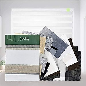 Yoolax Double Layer Zebra Shades Fabric Samples