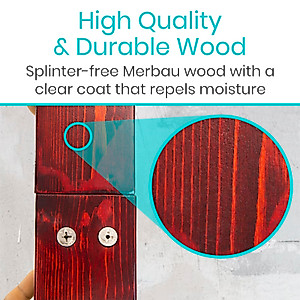 Vive Wooden Finger Ladder for Physical Therapy - Easy Shoulder Rehab Equipment for Pain Relief - Occupational Rehabilitation Exercise for Frozen Shoulder, Chronic Pain, Rotator Cuff Injury, Surgery