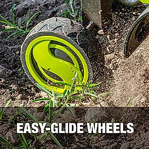 Sun Joe 24V-X2-TLR14 48-Volt iON+ Cordless Garden Tiller/Cultivator Kit | W/ 2 x 2.0-Ah Batteries and Charger