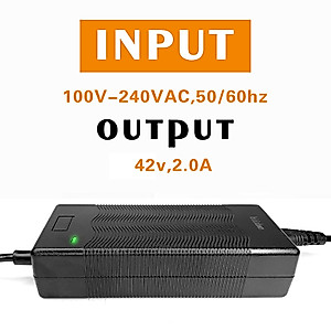 54.6V 2A Fast Battery Charger Adapter, 5multiple Output interfaces，Compatible with 48V Electric Scooter and Bike Lithium Batteries.
