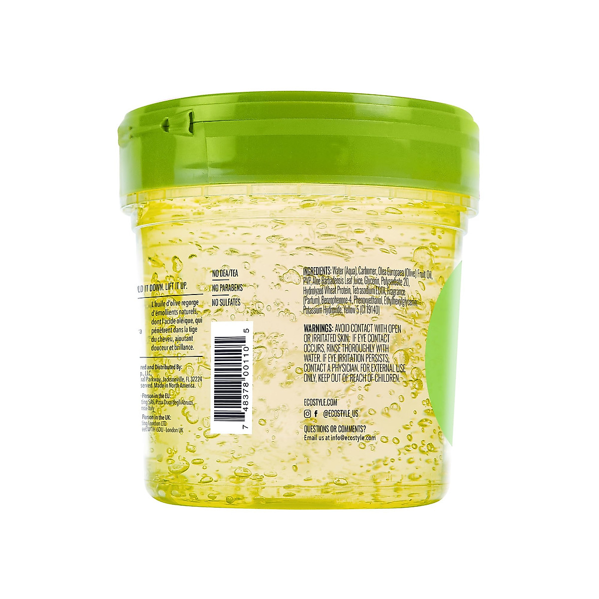 Eco Style Gel Olive Oil Styling - Adds Shine and Tames Split Ends - Delivers Moisture to Scalp - Nourishes And Repairs - Provides Weightless and Superior Hold - Ideal for all Hair - 8 oz