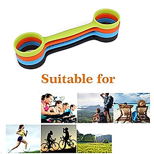 Water Bottle Strap Soft Water Bottle Carrier 4 PCS unning Water Bottle Handheld -Silicone